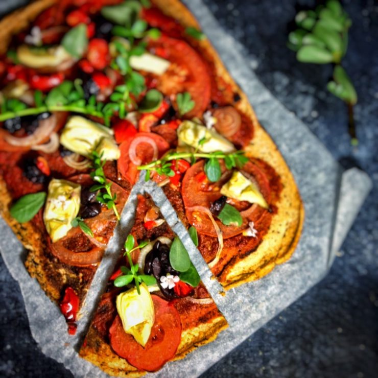 Lentil Pizza Crust [Vegan, Gluten-Free] - Vie De La Vegan