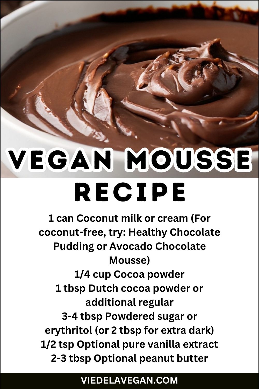 Creamy Vegan Mousse Recipe | Indulgent Dessert Delight