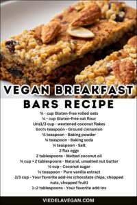 Vegan Breakfast Bars Recipe: Delicious, Easy Homemade