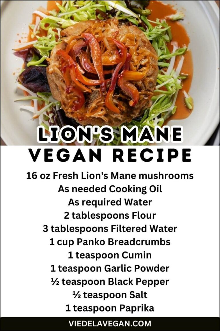 Lion's Mane Vegan Recipe | Quick, Flavorful.