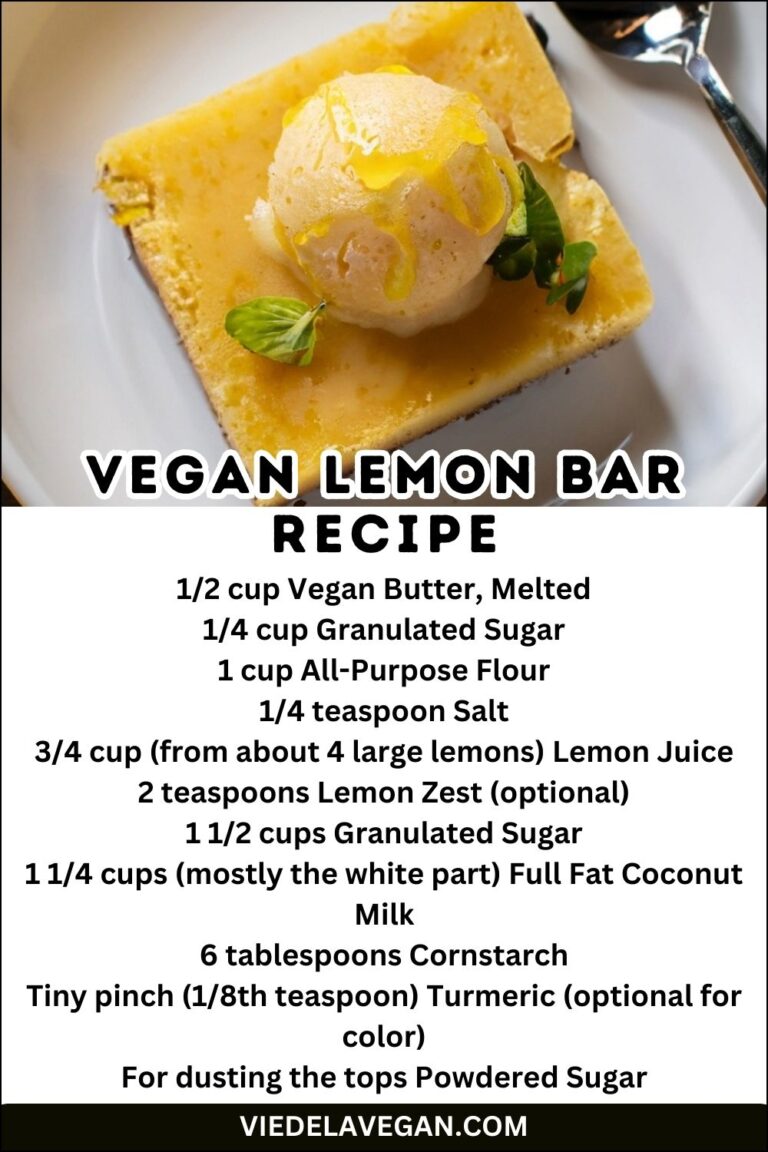 Vegan Lemon Bars Recipe: Zesty Citrus Bliss
