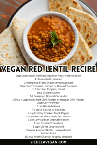 Vegan Red Lentil Recipe Delight | A Flavorful, Quick Fix
