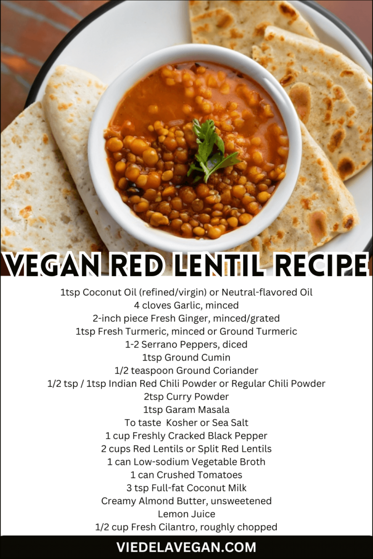 Vegan Red Lentil Recipe Delight | A Flavorful, Quick Fix