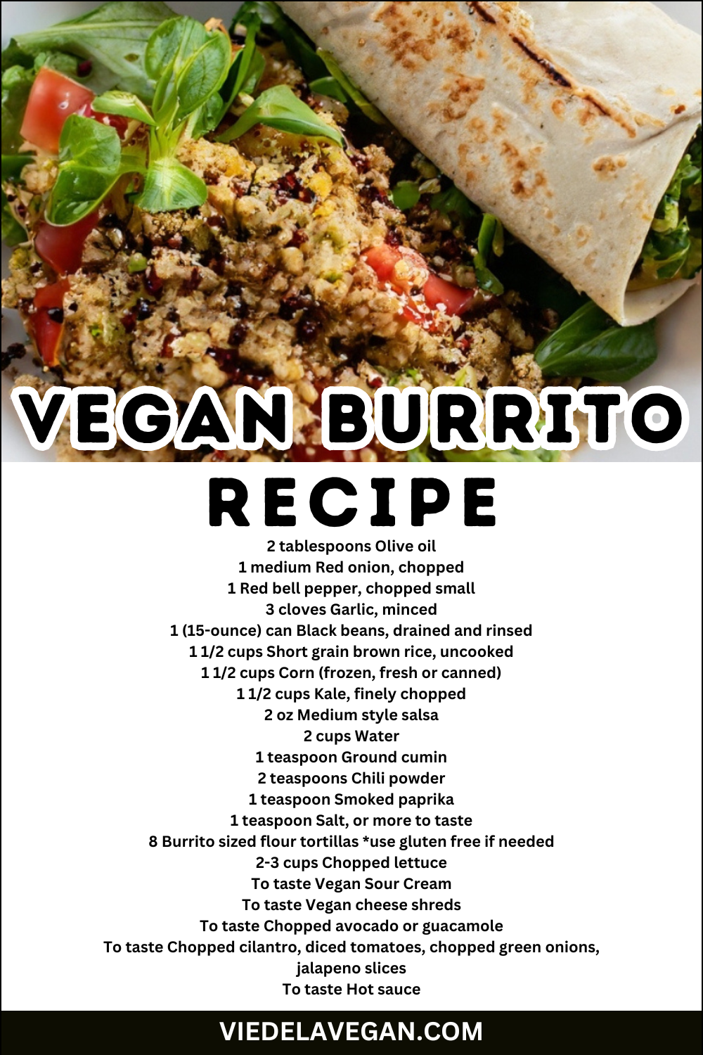 Vegan Burrito Recipe: Wholesome Plant-Based Ingredients