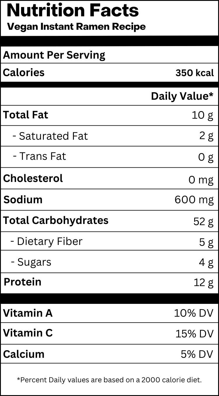 Vegan Instant Ramen Recipe: Homemade Noodles in Minutes