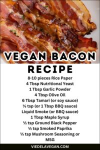 Tasty Vegan Bacon Recipe: Crispy Strips for Plant-Based Delight