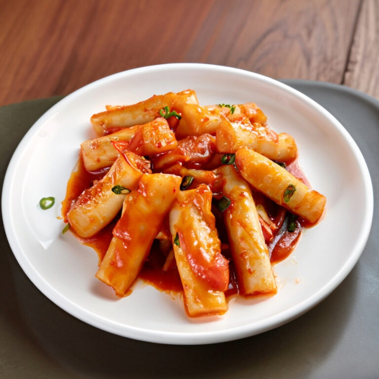 Vegan Tteokbokki Recipe: Spicy Korean Rice Cakes