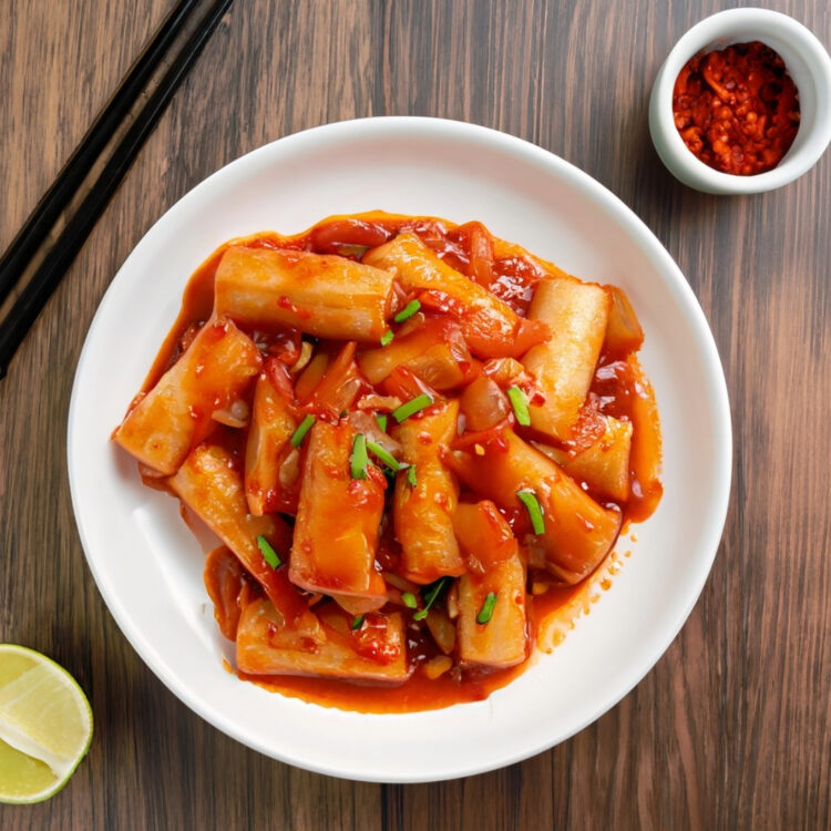 Vegan Tteokbokki Recipe: Spicy Korean Rice Cakes