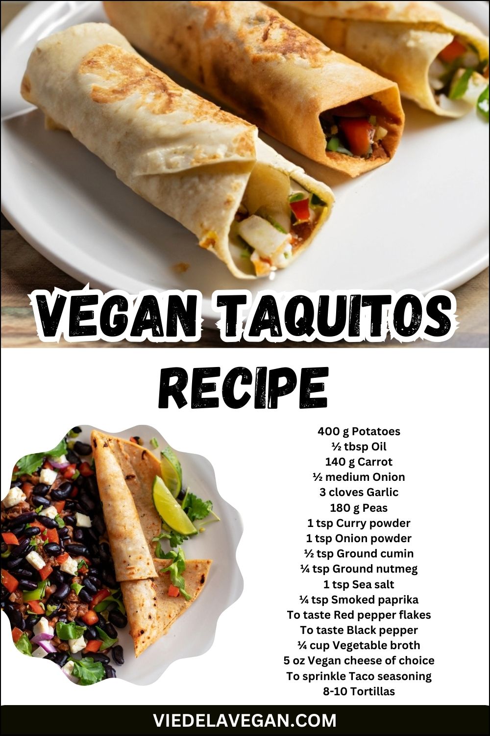 Vegan Taquitos Recipe - Tasty & Healthy