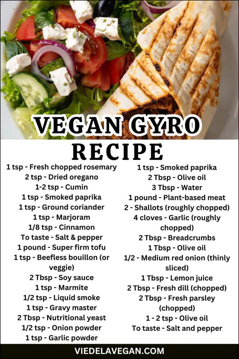 Vegan Gyro Recipe: Savor the Flavorful Goodness