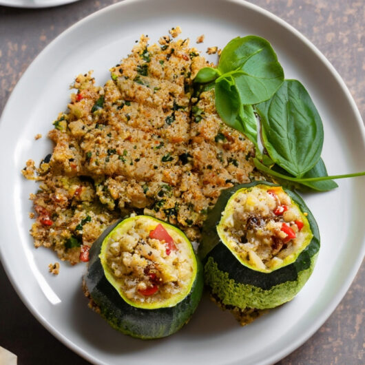Vegan Stuffed Zucchini Recipe: Healthy & Flavorful