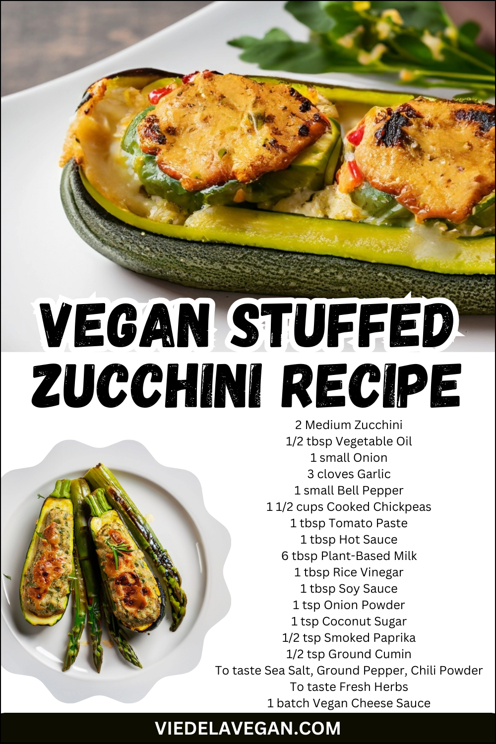 Vegan Stuffed Zucchini Recipe: Healthy & Flavorful