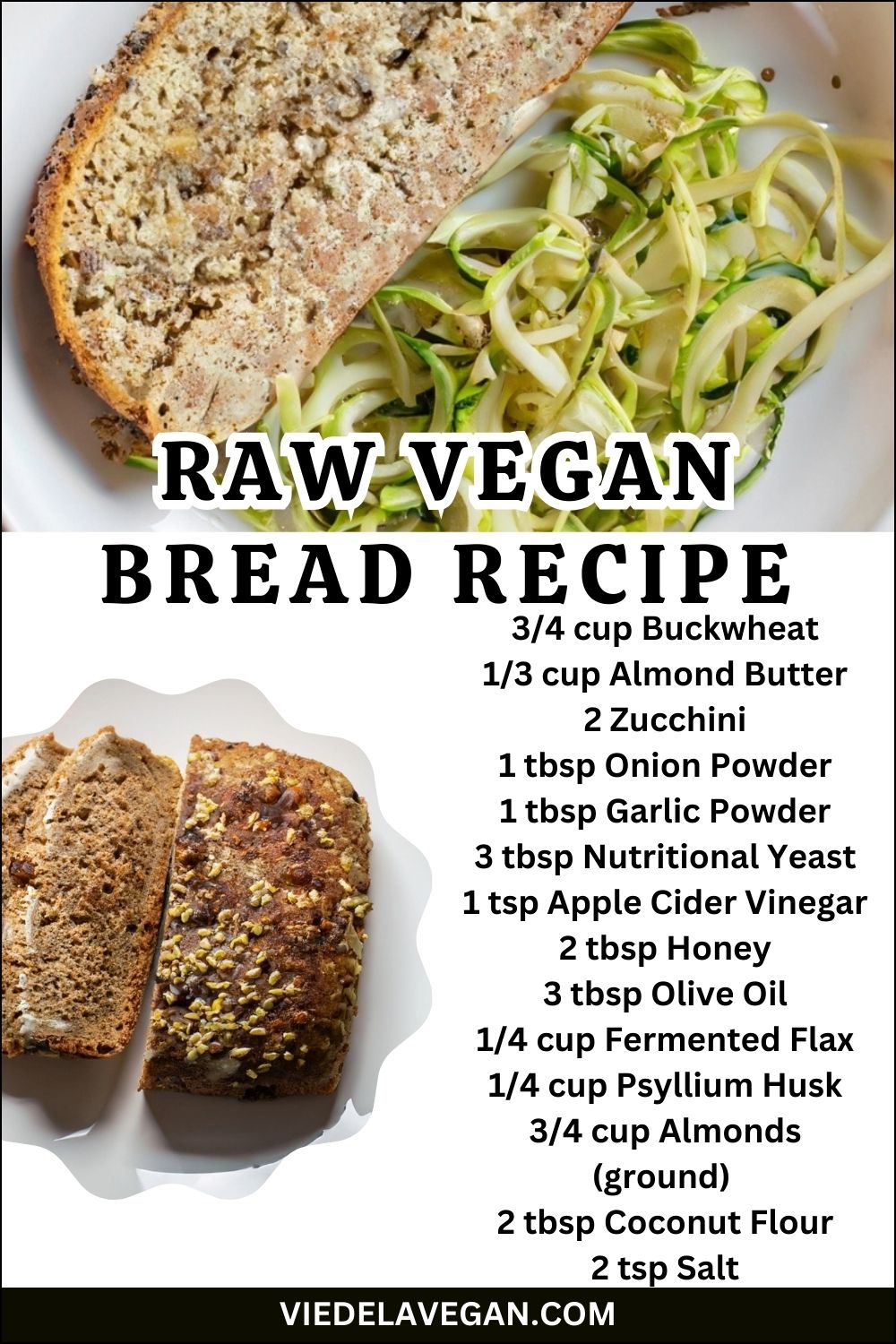 Healthy Raw Vegan Bread Recipe - Perfect for Any Meal