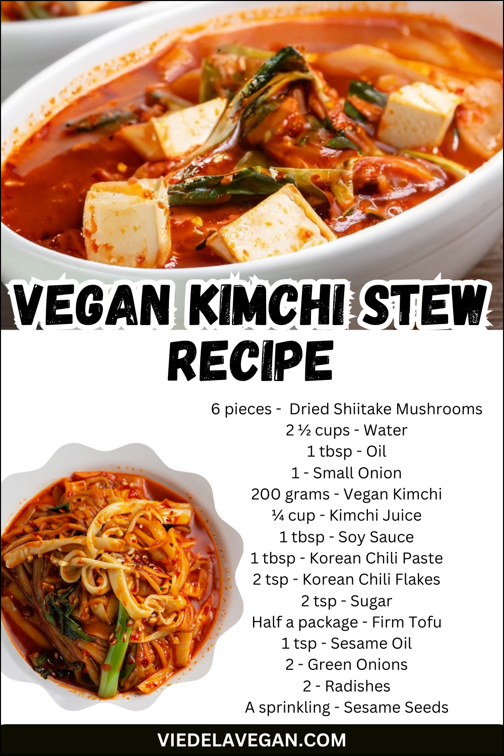 Homemade Vegan Kimchi Stew Recipe - Perfect Plant-Based Meal