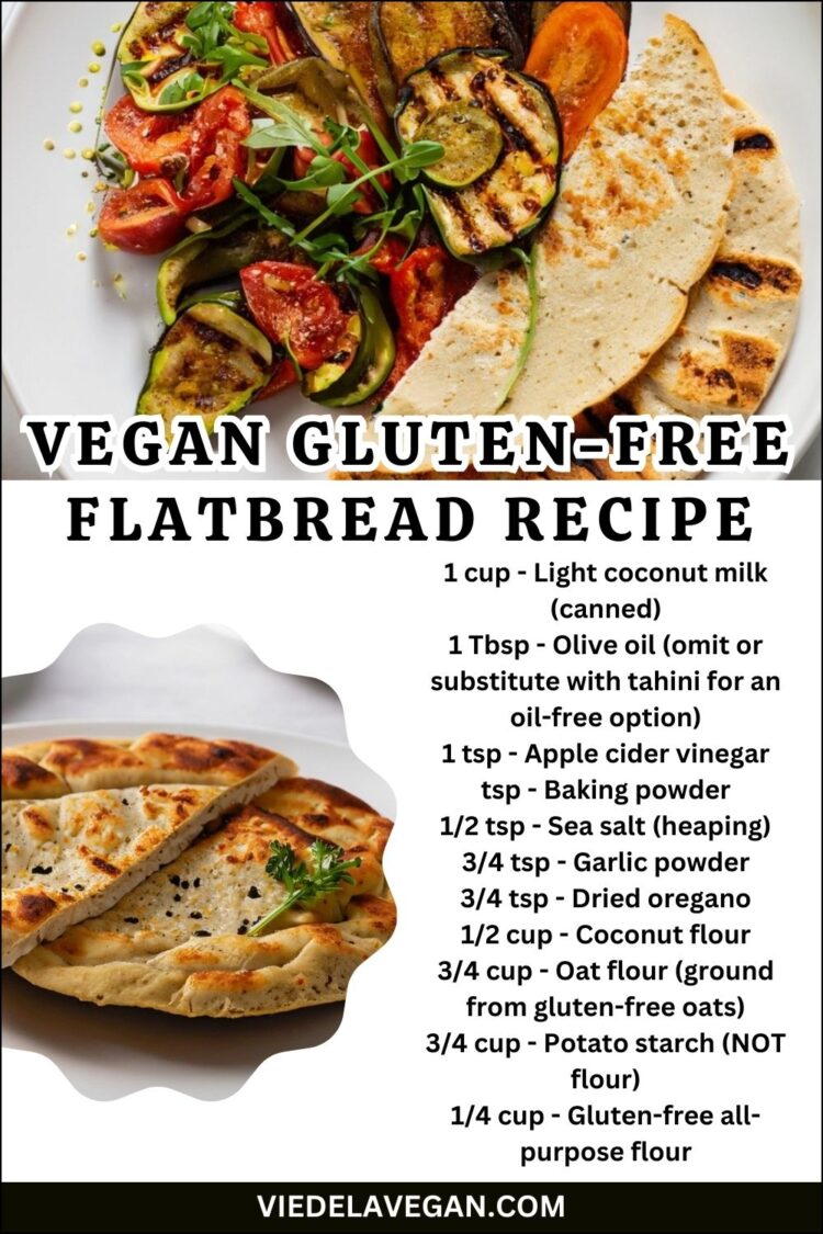 Healthy Vegan Gluten-Free Flatbread Recipe - Tasty & Versatile