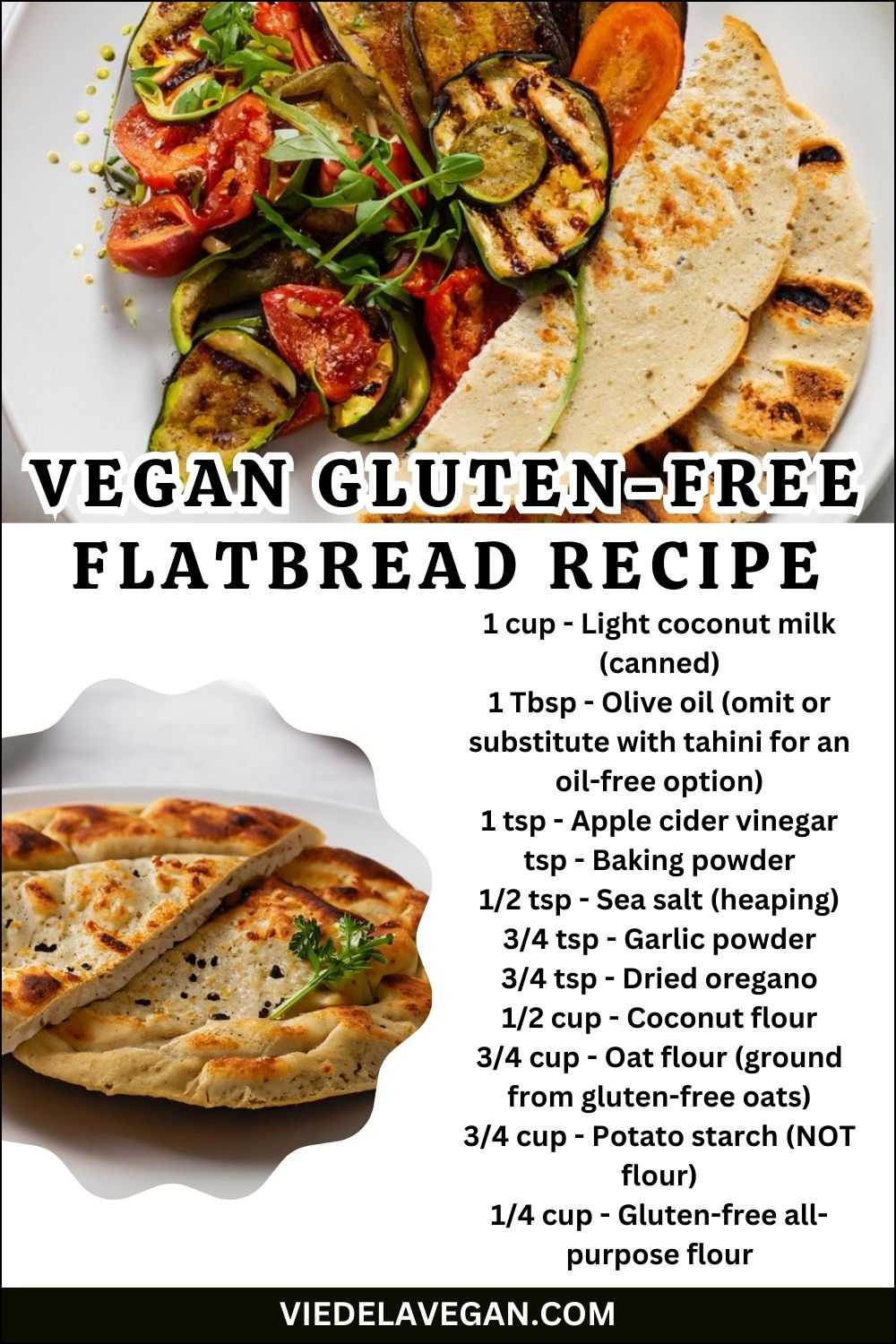 Healthy Vegan Gluten-Free Flatbread Recipe - Tasty & Versatile