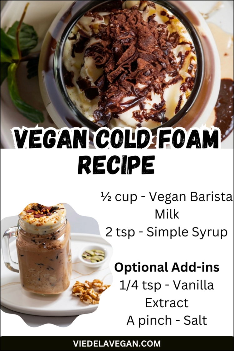 Delicious Vegan Cold Foam Recipe - Ideal Coffee Topping
