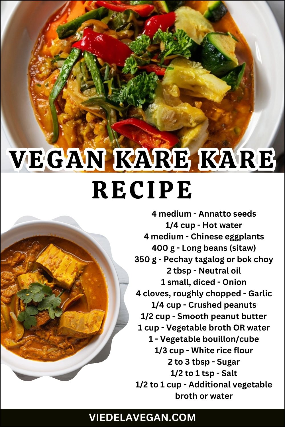 Vegan Kare Kare Recipe - Delicious Plant-Based Dish