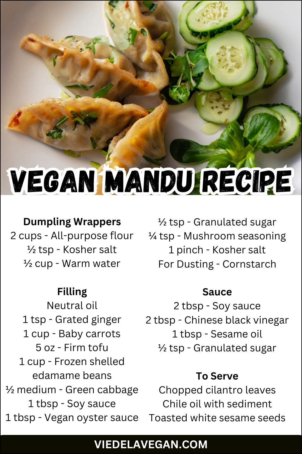 Vegan Mandu Recipe | Harmony And Flavor Unite
